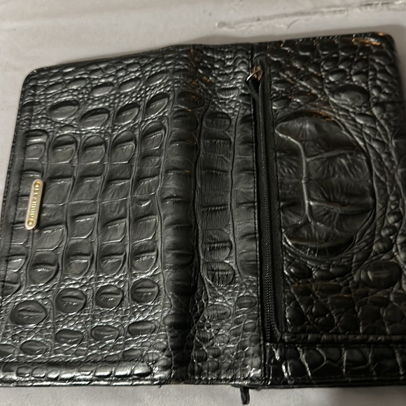 Brahmin | Bags | Brahmin Authentic Gray Crocodile Leather Wallet Card ...